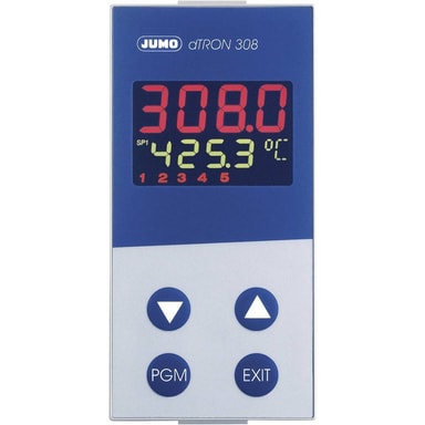 Jumo dTRON 308 (hoch) PID Temperaturregulator Pt100, Pt500, Pt1000 ...