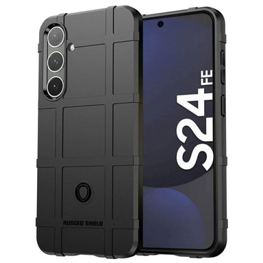 Rugged Shield cover Samsung Galaxy S24 FE - Sort | Elgiganten | Elgiganten