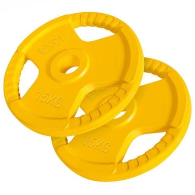 Gorilla Sports Vektskiver Trigrip 31mm - 2x15kg - Elkjøp | Elkjøp