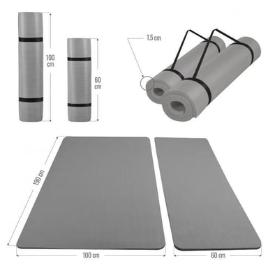 Gorilla Sports Treningsmatte XL Deluxe - Elkjøp