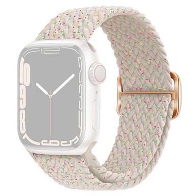 SKALO Punottu -ranneke Apple Watch Series 10 46mm - Valkoinen-Pisteitä ...