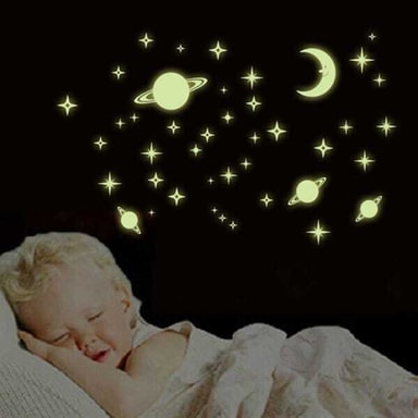 Veggdekor / veggklistremerker - Selvlysende stjerner - Elkjøp | Elkjøp