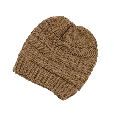Vinter varm hestehale hue hat blød stretch | Elgiganten | Elgiganten