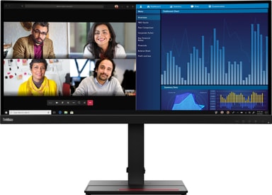Lenovo ThinkVision P34w-20 34.14" LCD skjerm 62DCRAT3EU (raven black ...