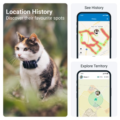 Tractive CAT Mini GPS tracker katt (blå) - Elkjøp | Elkjøp