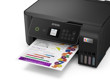 Epson EcoTank ET-2875 multifunksjonsskriver C11CJ66424 (sort) - Elkjøp