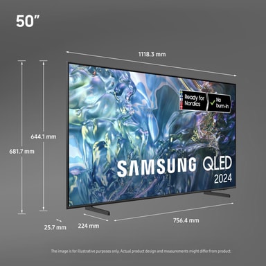 Samsung 50" Q60D 4K QLED Smart-TV (2024) - Elkjøp | Elkjøp