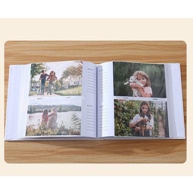 INF 6-tommers, 200 lommer fotoalbum, håndskrevet fotoalbum Rosa - Elkjøp