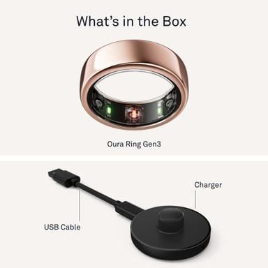 Oura-ring Gen3 Horizon smartring størrelse 12 (roseGold) - Elkjøp