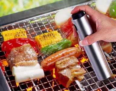 Sprayflaske for olje / eddik i rustfritt stål - Elkjøp