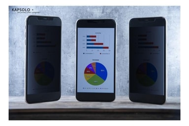 KAPSOLO 4-Way Adhesive Privacy Screen / Privacy Filter for iPhone 12 ...