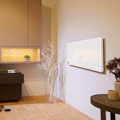 Glass Infrarød Panelovn - 850 W,hvit - Elkjøp