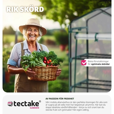 Lite drivhus med 3 hyller 69x49x133cm - transparent - Elkjøp