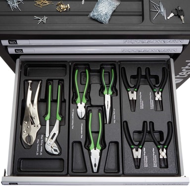 Verktøyvogn med verktøy 1399 stk - grå - Elkjøp