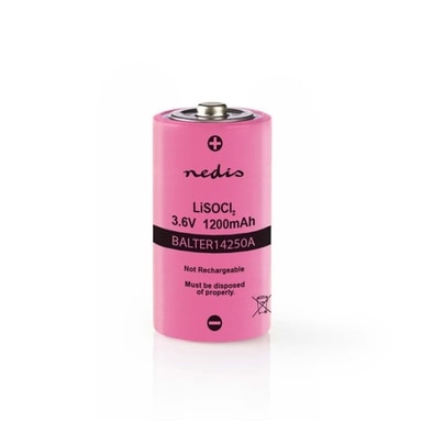 Nedis Lithium tionylklorid Battery ER14250 | 3.6 V DC | Litium Thionyl ...