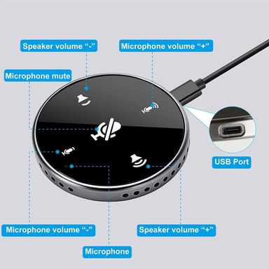 Omni-directional USB-mikrofon Plug and Play - Elkjøp