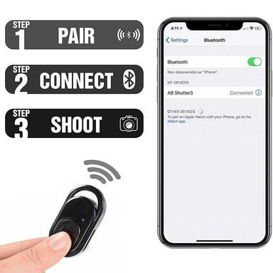 Bluetooth-fjernkontroll for iOS / Android | Remote Shutter - Elkjøp ...