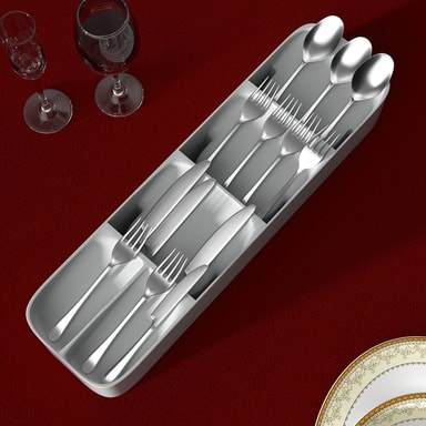 Bestikkbrett Skuffeorganisering Bestikkskuff (grå) - Elkjøp