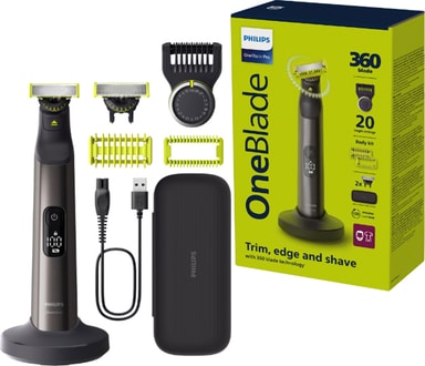 Philips OneBlade Pro 360 skjegg- og kroppstrimmer QP6652/61 - Elkjøp ...