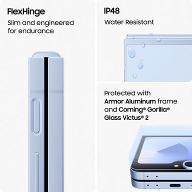 Samsung Galaxy Z Flip6 5G smarttelefon 12/256GB (mint) - Elkjøp | Elkjøp