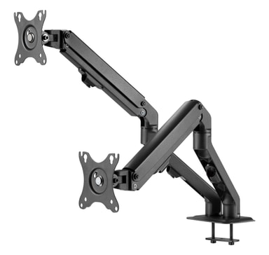 NÖRDIC Monitorarm bordfeste for to skjermer, 17""-27"", aluminium og ...