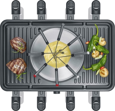 Severin raclette-fondue maskin RG 2347 (sort) - Elkjøp | Elkjøp