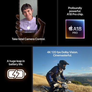 iPhone 16 Pro Max 5G smarttelefon 256GB (hvit titan) - Elkjøp | Elkjøp