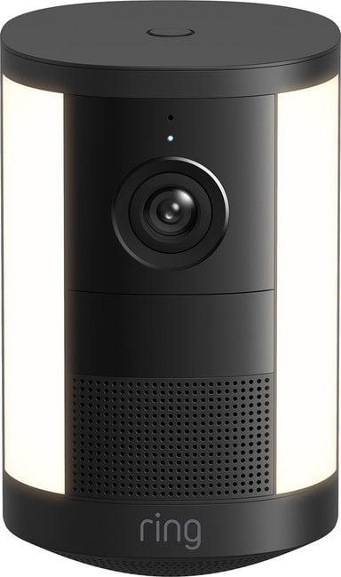 Ring Spotlight Cam Battery overvåkningskamera - Retinal 2K - sort - Elkjøp