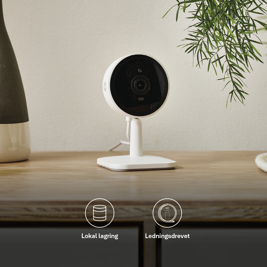 Yale FullHD smart innendørs sikkerhetskamera - Elkjøp | Elkjøp