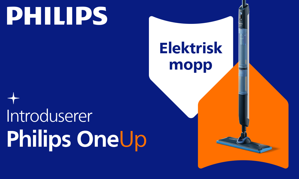 Philips OneUp elektrisk mopp | Elkjøp