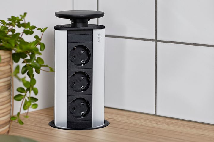 Elegante og funksjonelle stikkontakter til kjøkkenet | Elkjøp