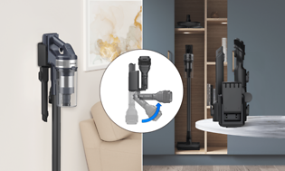 Samsung Jet 75E Premium trådløs støvsuger VS20B75A9R5/WA - Elkjøp